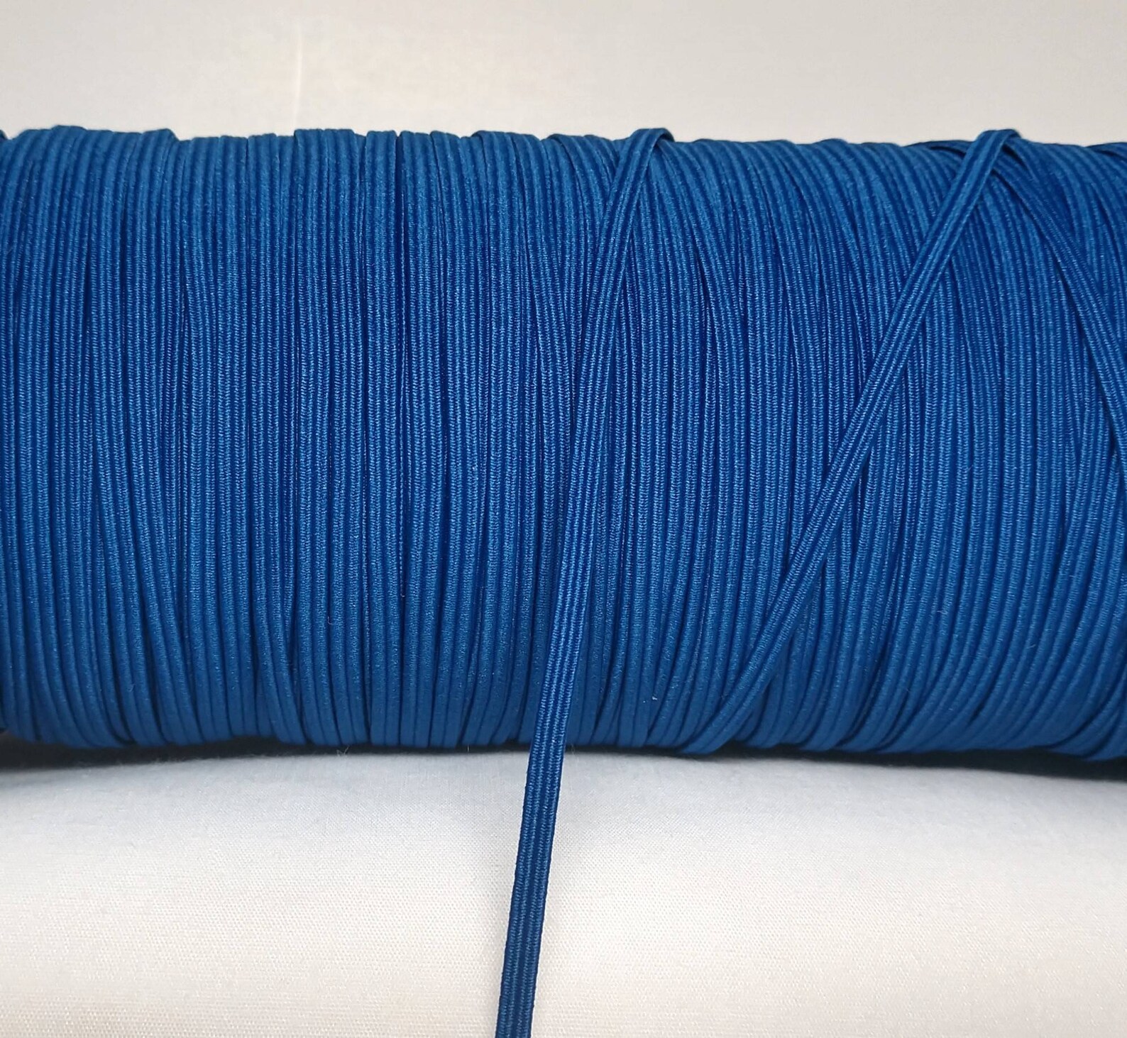Royal Blue Skinny Elastic by the Yard, Thin Elastic, 1/8, 3mm Elastic ...