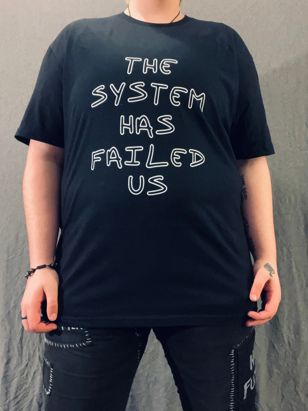 Punk T-shirt Failed System - Etsy
