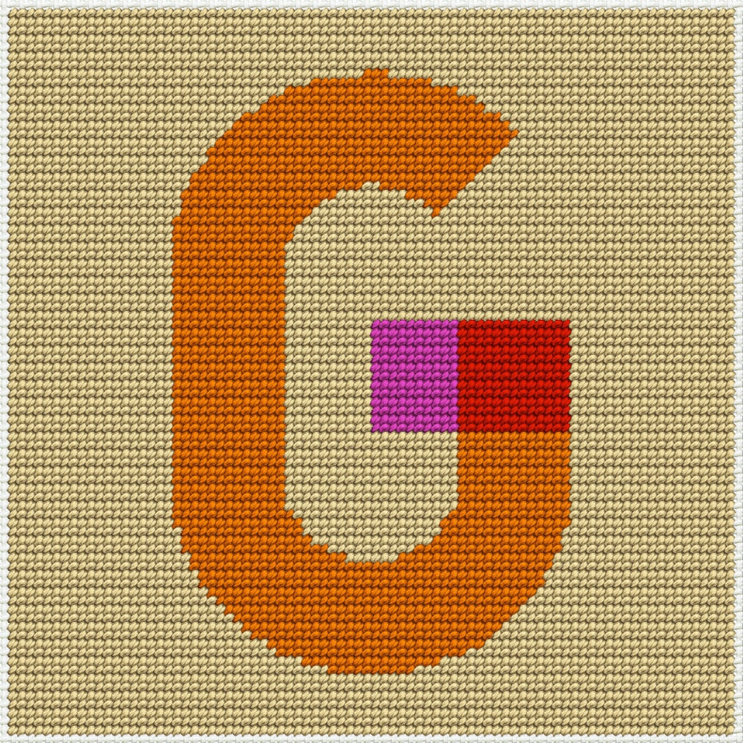 Alphabet Needlepoint Kit Monogram Tapestry Kit Letter G 7" X 7" - Etsy