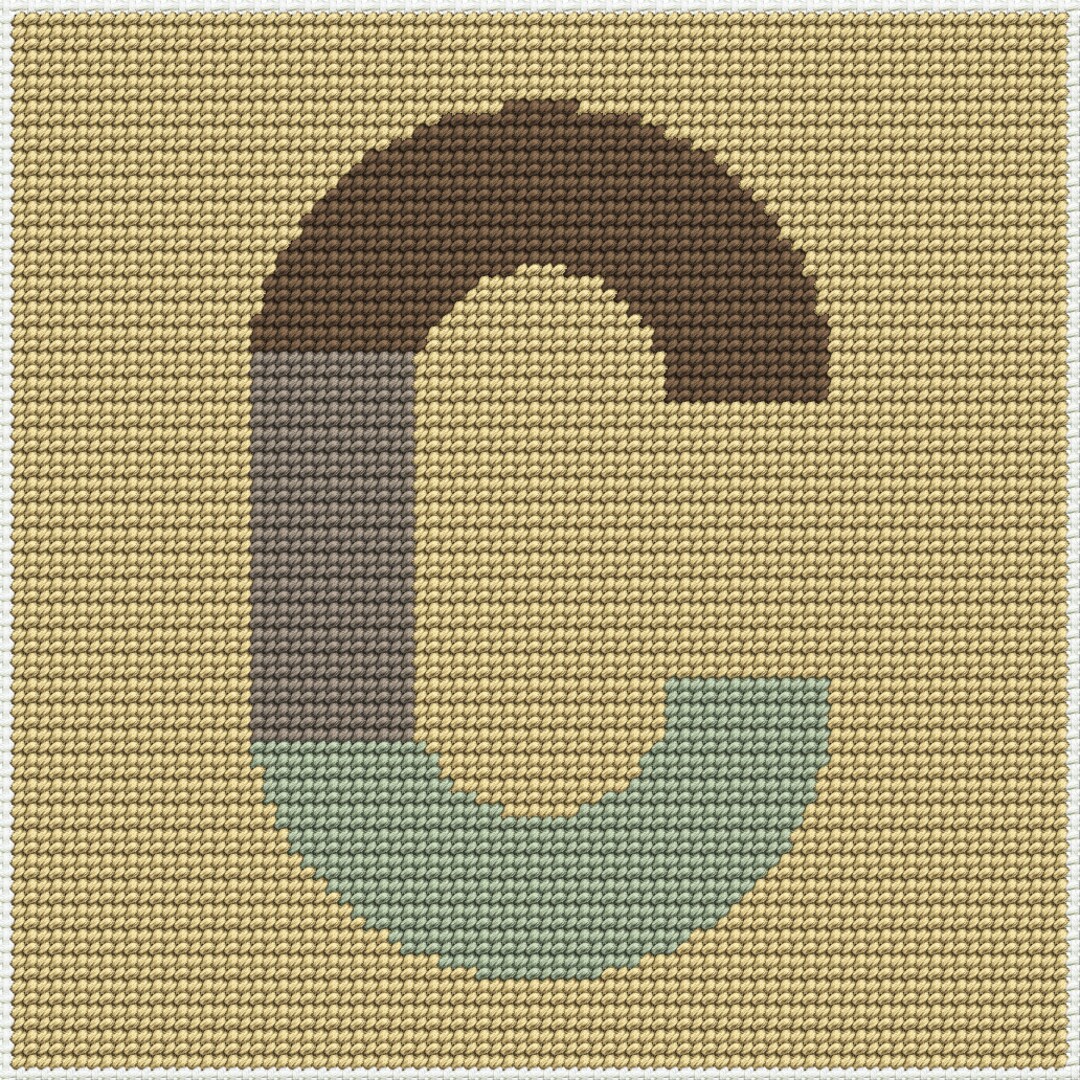 Alphabet Needlepoint Kit Monogram Tapestry Kit Letter C 7" X 7" - Etsy