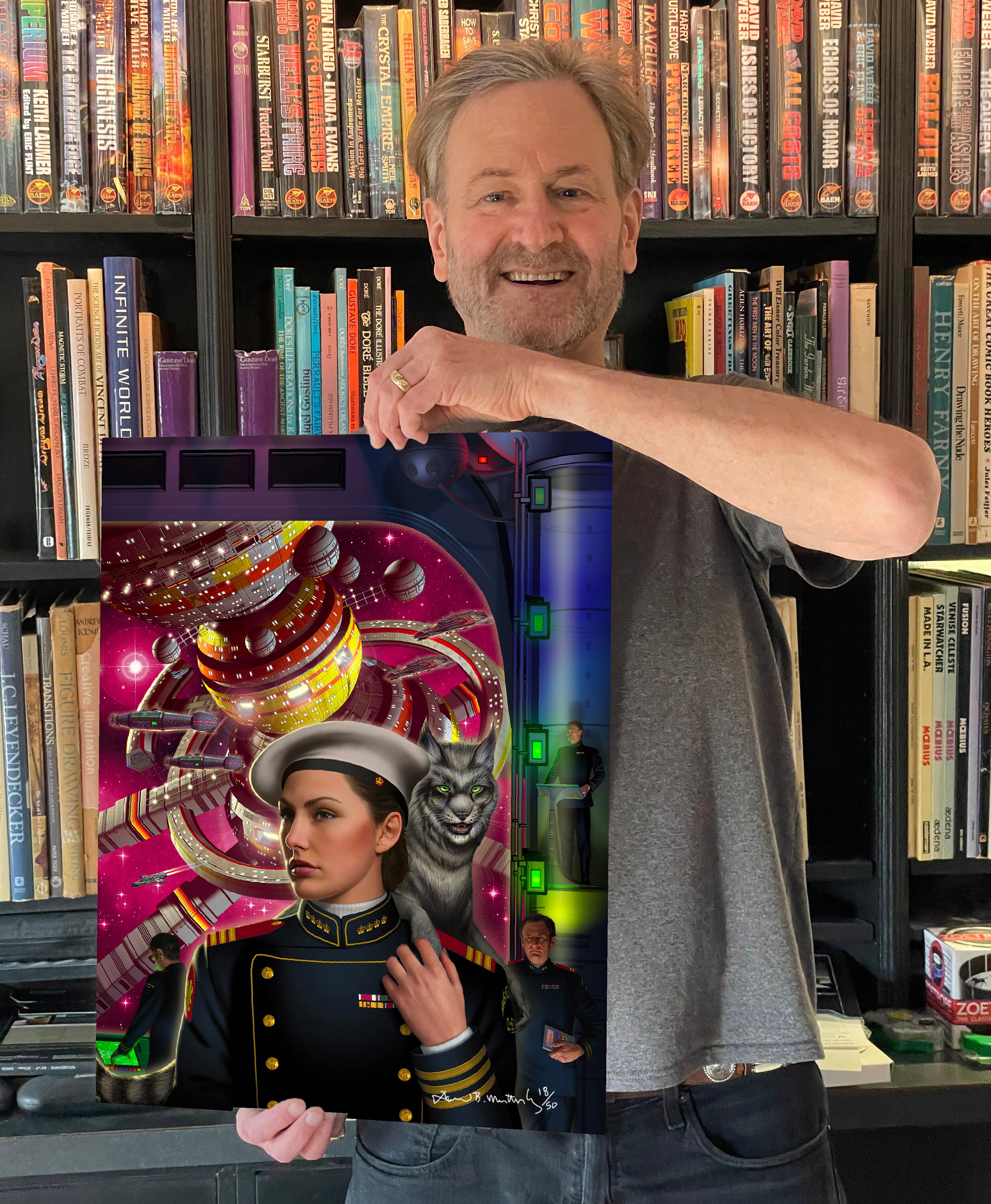 Signed and Numbered Art Print of Cover Art for "on Basilisk Station" - Etsy