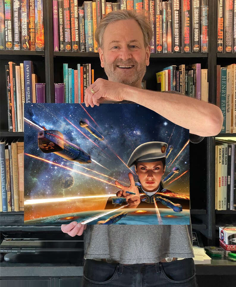 Signed and Numbered Art Print of Cover Art for "uncompromising Honor ...