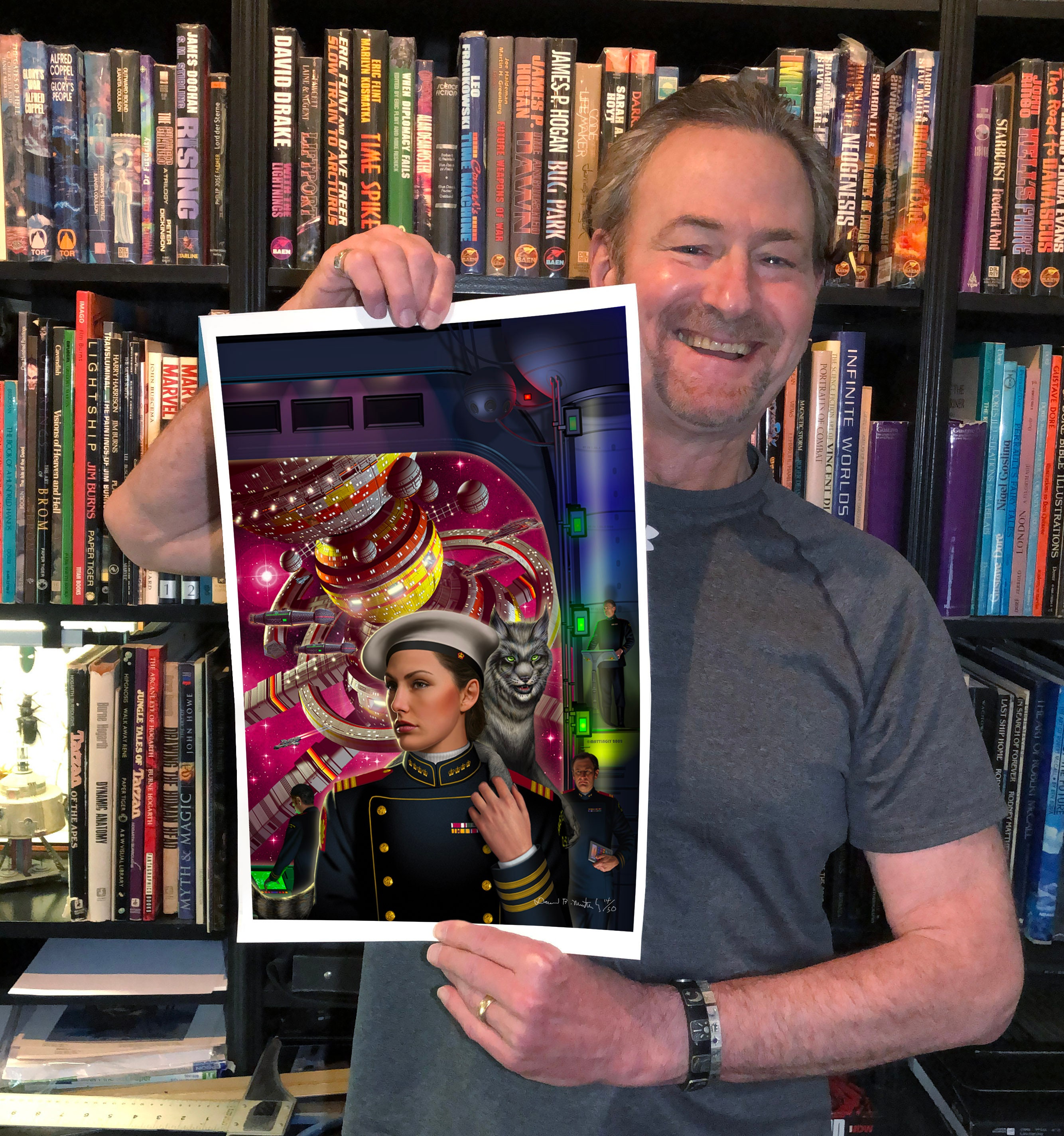 Signed and Numbered Art Print of Cover Art for "on Basilisk Station" - Etsy
