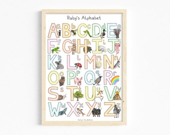 Nature Alphabet Print | Etsy