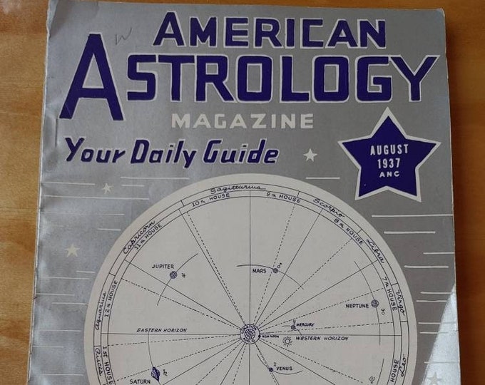 American Astrology Magazine August 1937 - Etsy