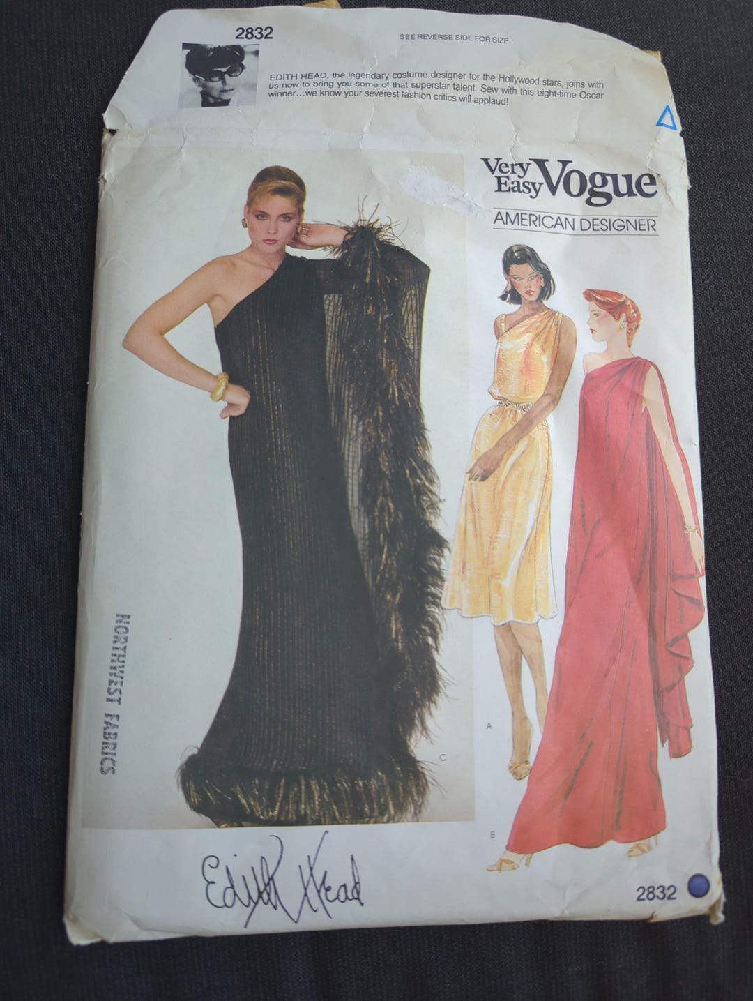 Vogue 2832 Vogue Patterns American Designer Edith Head Misses Dress Out ...