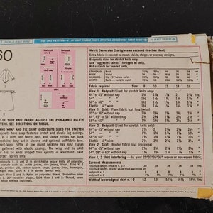 Simplicity 5360 1972 Misses' Bodysuits and Wrap and Tie Skirt Vintage ...