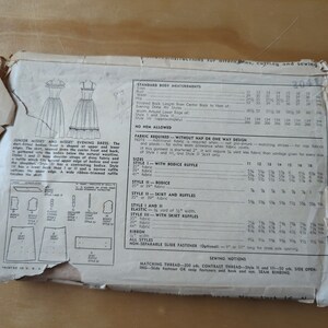 Simplicity 1453: Misses' Evening Dress Unprinted Vintage Sewing Pattern ...