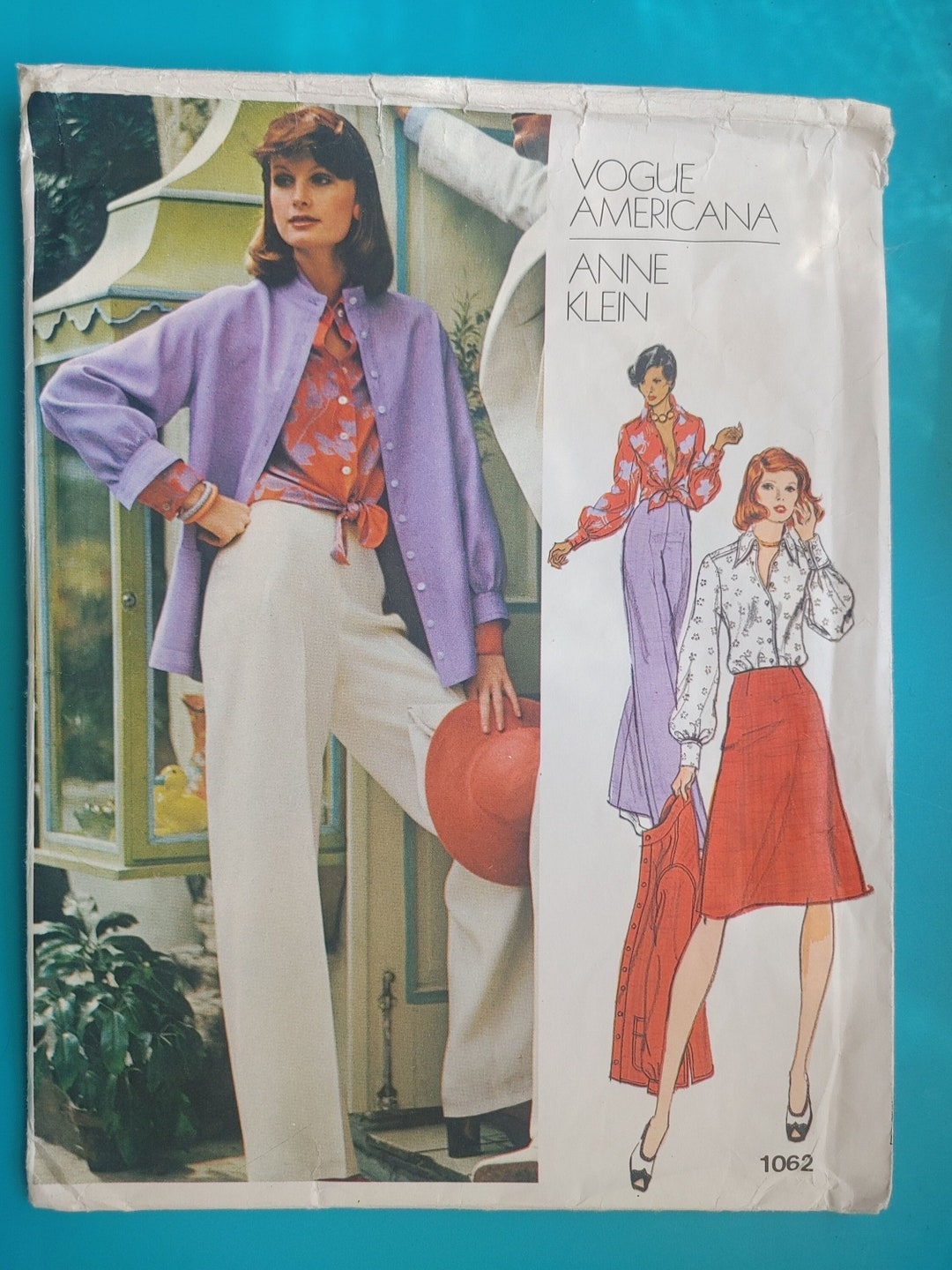 Vogue Americana Anne Klein 1062 Misses Jacket Shirt Pants - Etsy