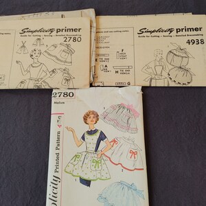 1959 Simplicity 3296 Misses' and Mens' Apron and Pot Holder Vintage ...