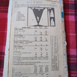 1967 Butterick 4453 Dress Sewing Pattern: Misses' Size 10, Bust 31 - Etsy