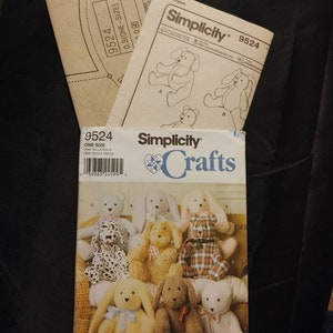 Simplicity Crafts 9524 Two Pattern Piece Animals approx. 14 35.5cm ...