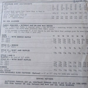 Simplicity 1453: Misses' Evening Dress Unprinted Vintage Sewing Pattern ...