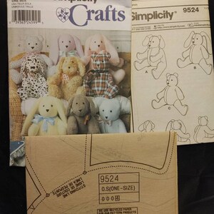 Simplicity Crafts 9524 Two Pattern Piece Animals approx. 14 35.5cm ...