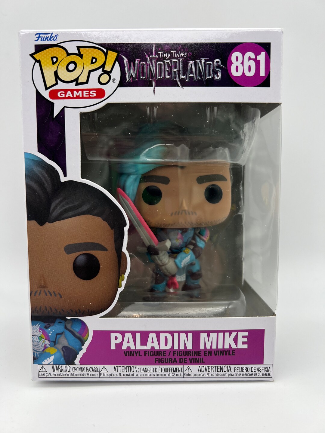 Funko Pop Games Tiny Tina's Wonderlands Paladin Mike 861 Vinyl Figure ...
