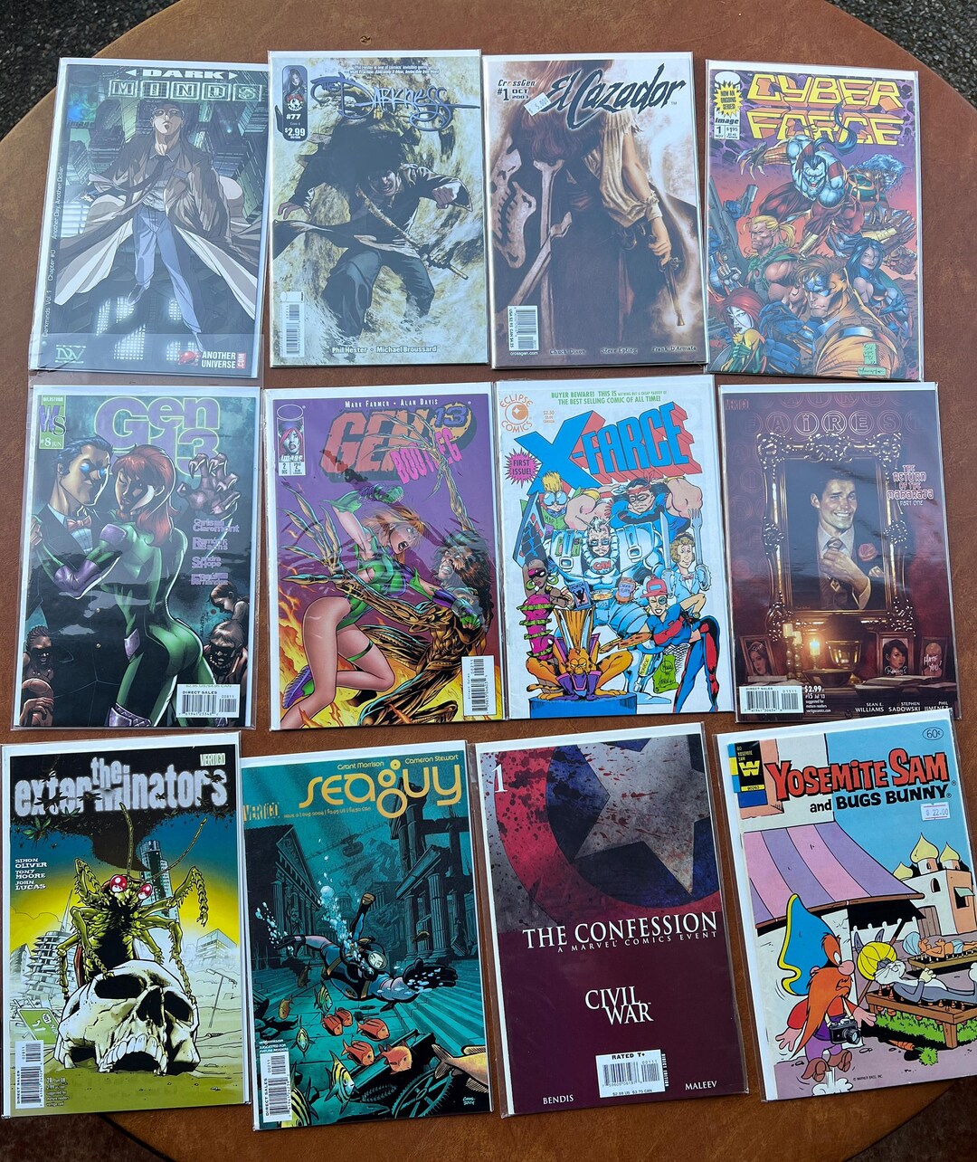 Mixed Comics Lot of 12 X-farce,seaguy,civil War,gen 13,yosemite Sam,the ...