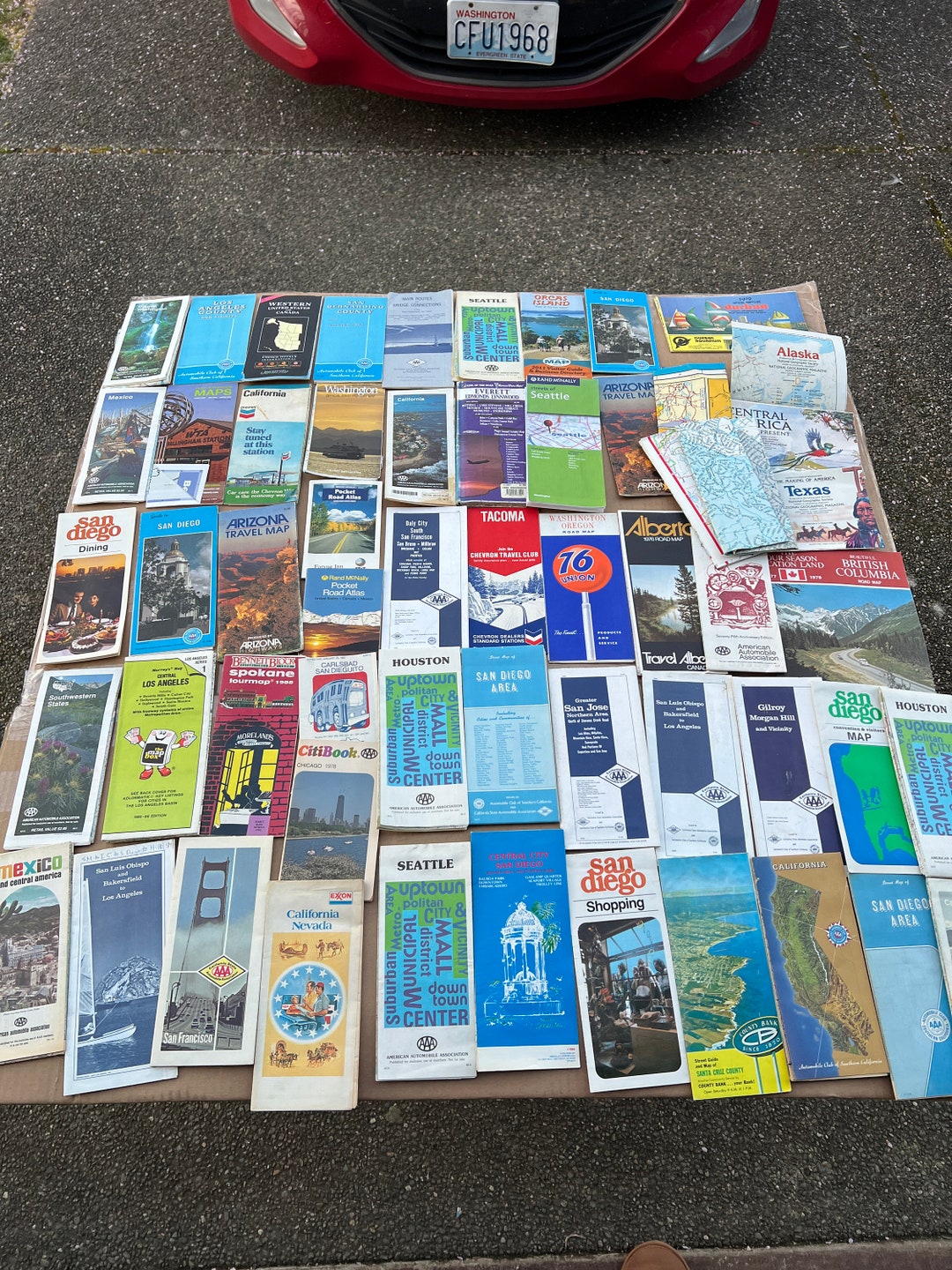 Huge Lot of 50 Vintage 1980s Road Maps Multiple States - Etsy