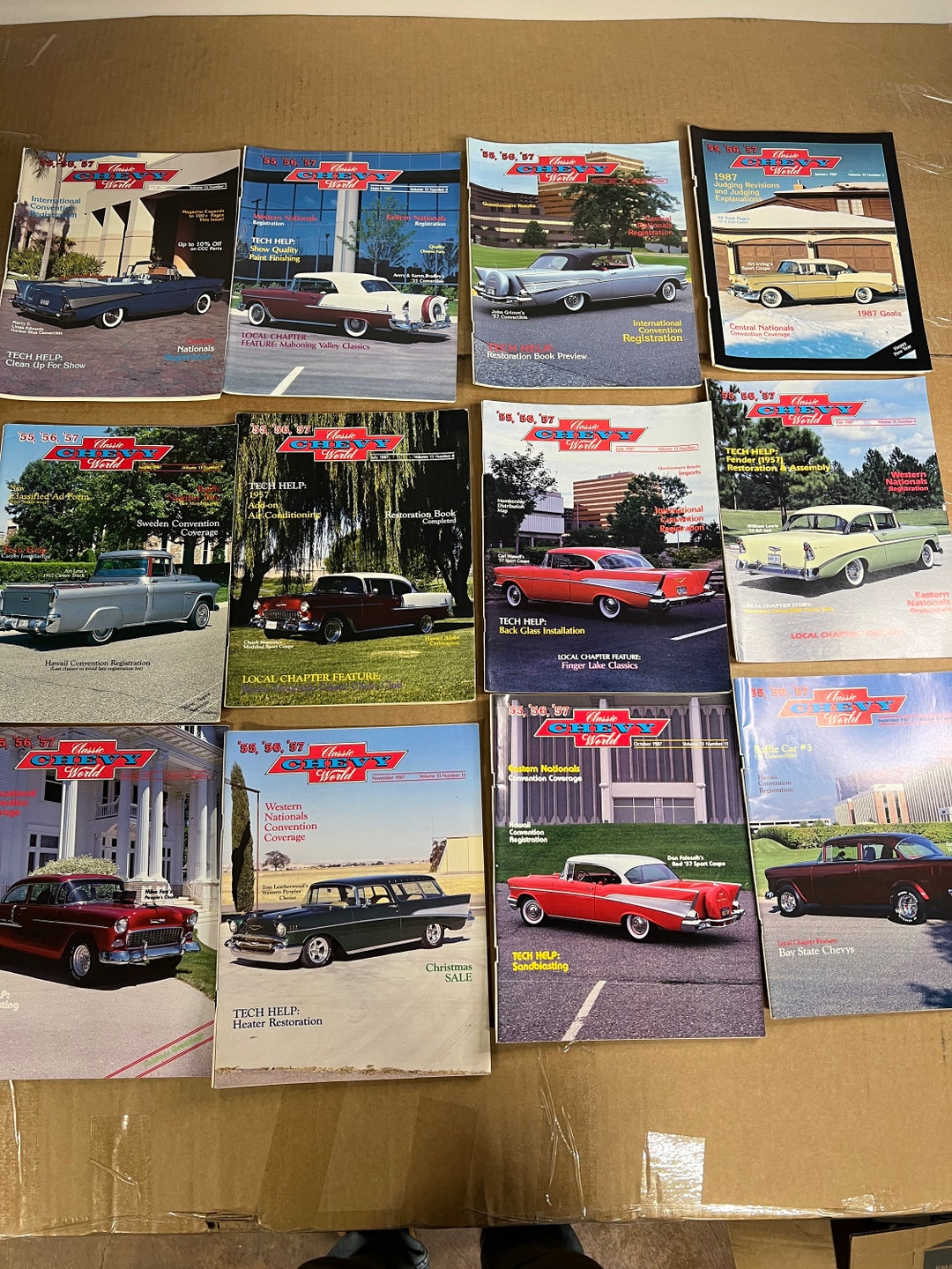 Classic Chevy World 1987 - Complete Year All 12 Issues - Etsy