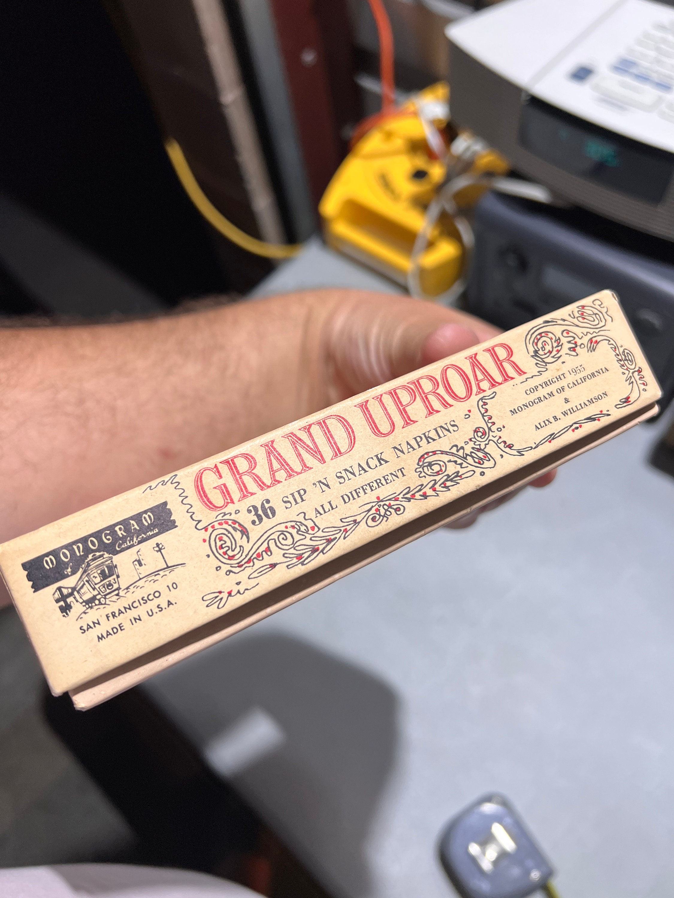 1955 GRAND UPROAR SIP'N Snack Napkins in Original Box 36 - Etsy