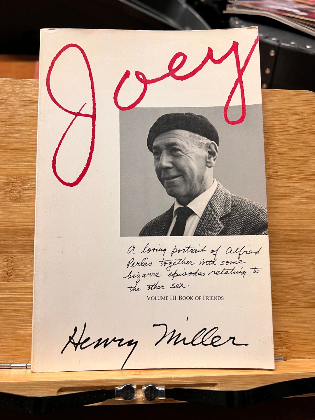 Joey (book of Friends Volume III) by Henry Miller 1979 Capra Paperback ...