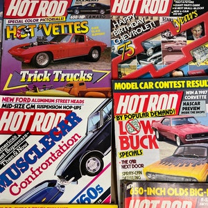 Lot of 11 Hot Rod Magazines 1987 Vintage - Etsy