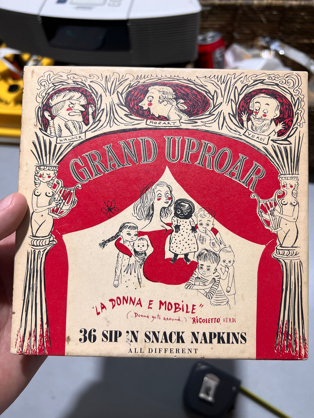 1955 GRAND UPROAR SIP'N Snack Napkins in Original Box 36 - Etsy