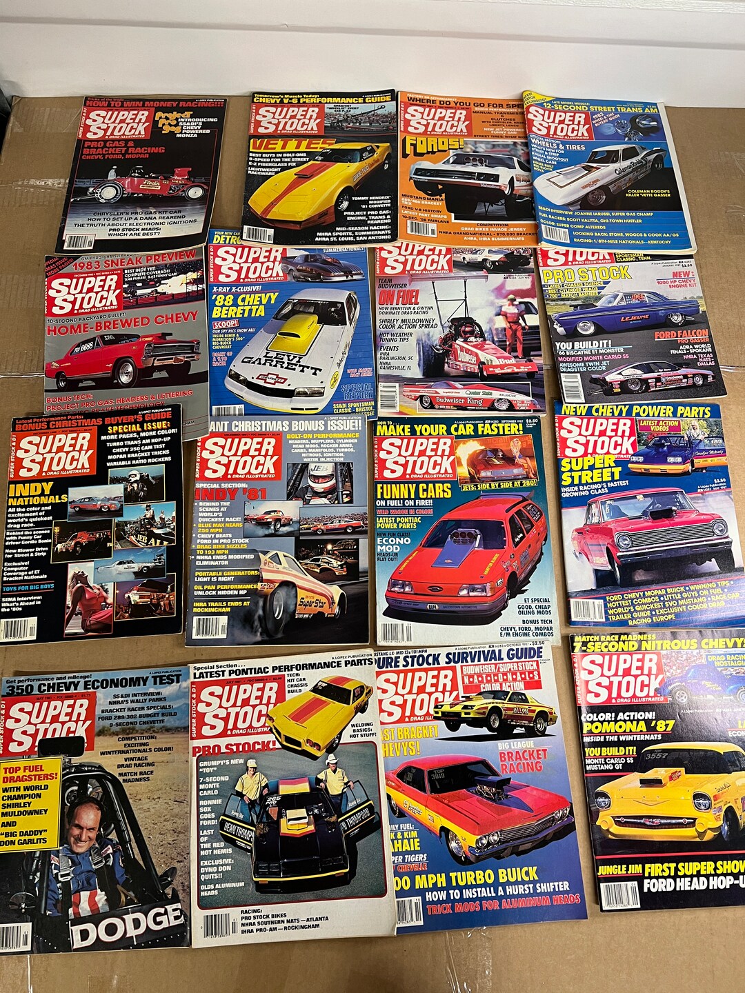 Lot of 16 Issues of Super Stock & Drag Illustrated 1980's Magazines - Etsy