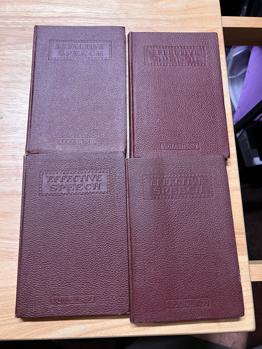 Set of 4 Effective Speech A Complete Course/dwight E. Watkins/4 Volumes ...