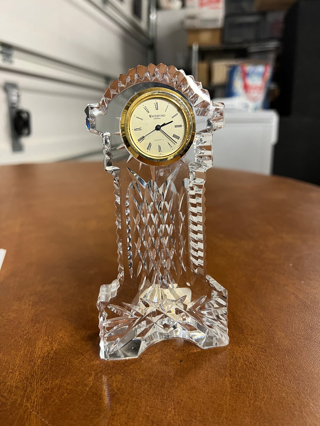 Waterford Crystal Grandfather Clock Gold Plate Face Vintage - Etsy