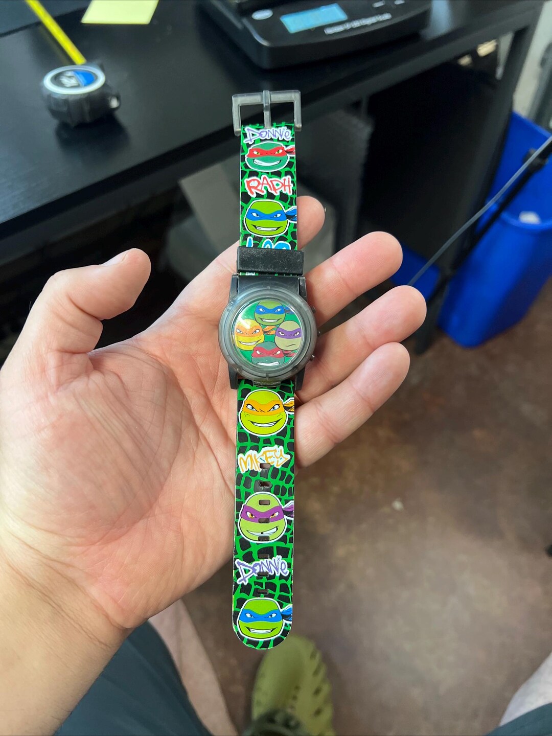 TMNT Teenage Mutant Ninja Turtles Light up Character Digital LCD Watch ...