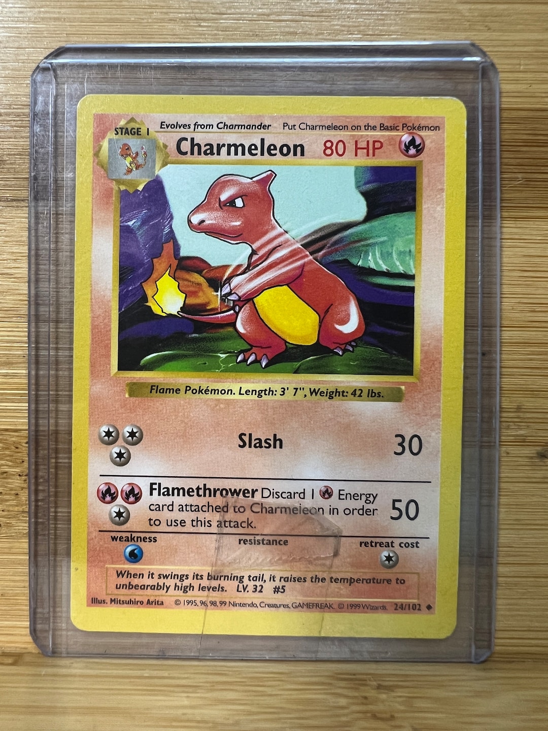 1999 Charmeleon Base Set 24/102 Pokemon English TCG Card - Etsy