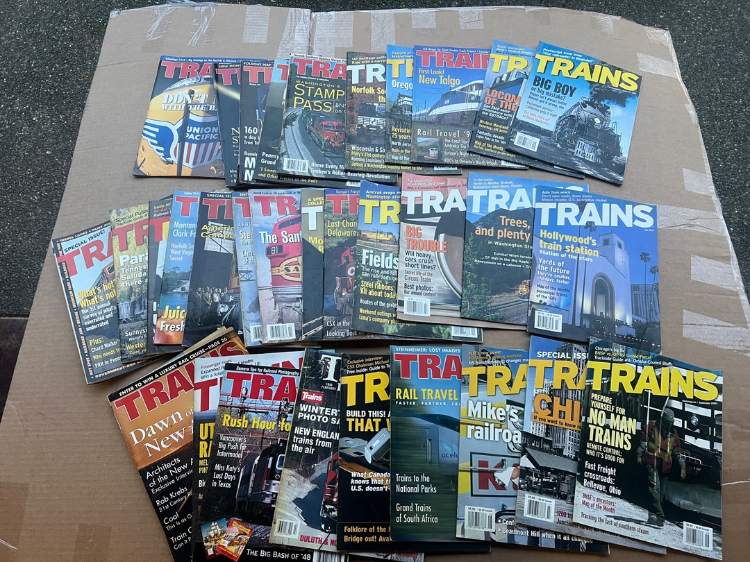 Lot of 32 Trains Magazine the Magazine of Railroading 2002-2004 Issues ...