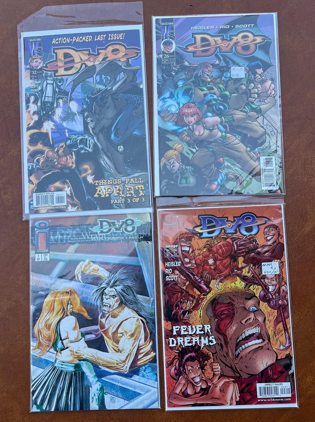 Lot of 4 Vintage DV8 Comic Books Issues 1, 23, 26, 32 Image Wildstorm ...
