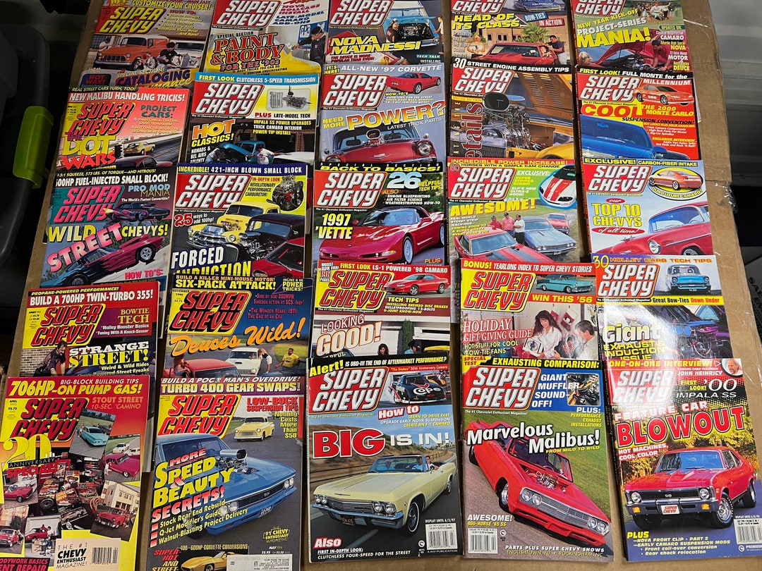 Vintage Super Chevy Magazine Lot of 25 Issues 1990's - Etsy