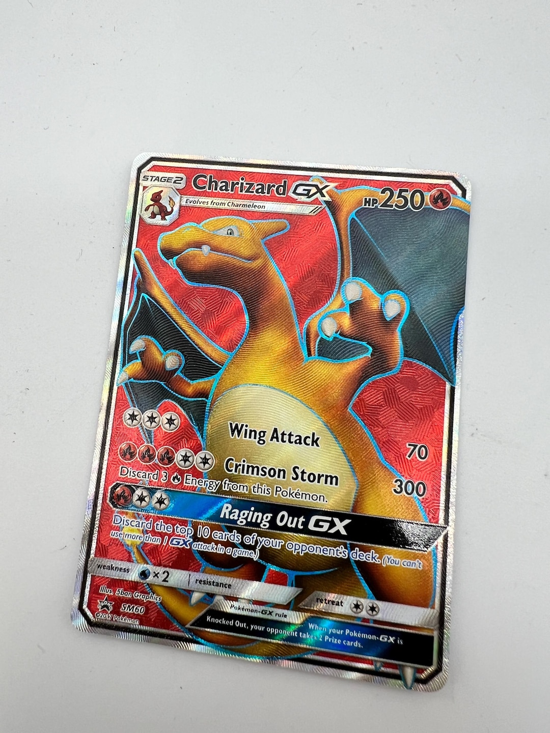 Pokemon TCG Charizard GX SM60 Ultra Rare Full Art Black Star Promo - Etsy