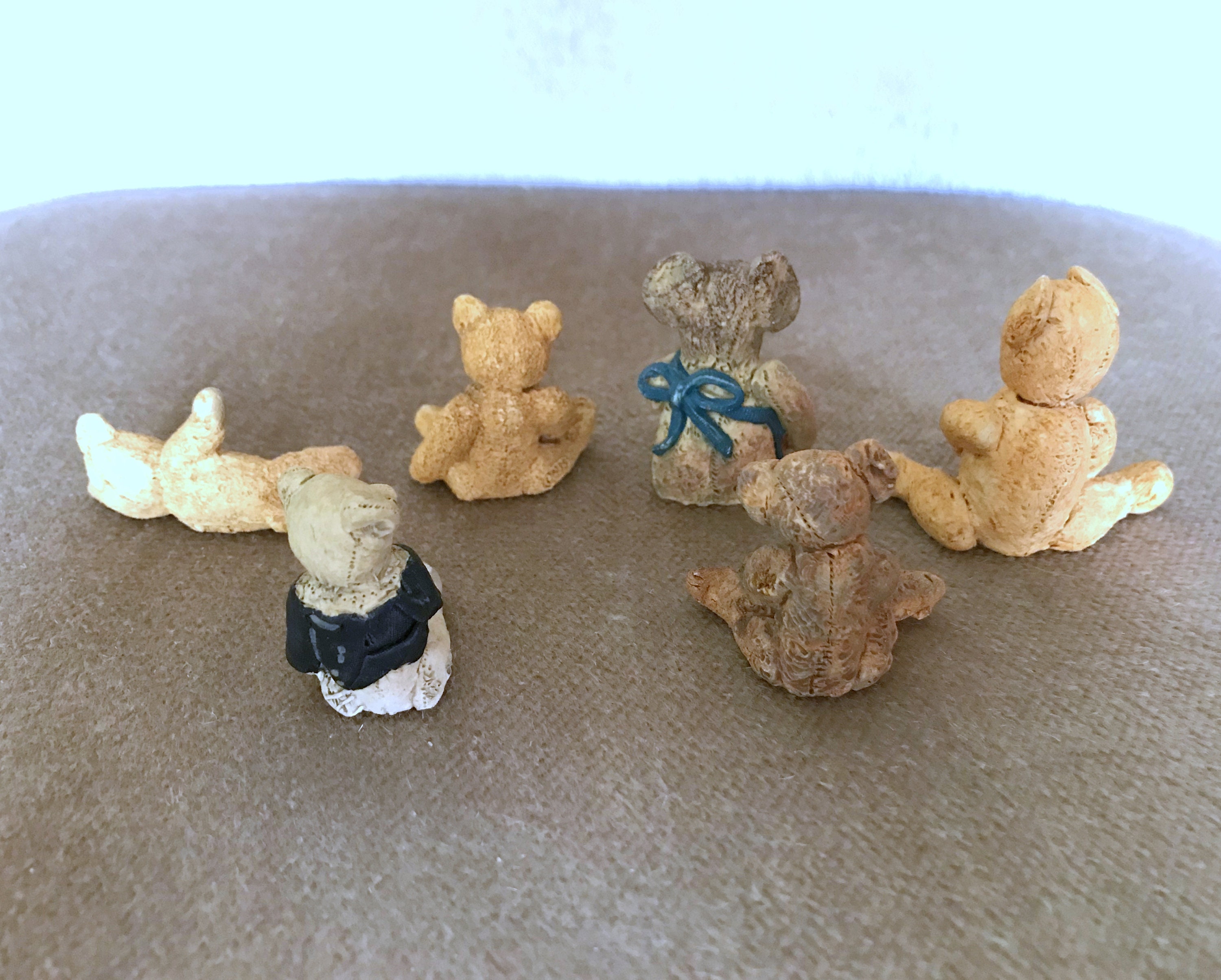 Vintage Peter Fagan Teddy Bear Set 6 Pieces 1:12th Scale - Etsy UK