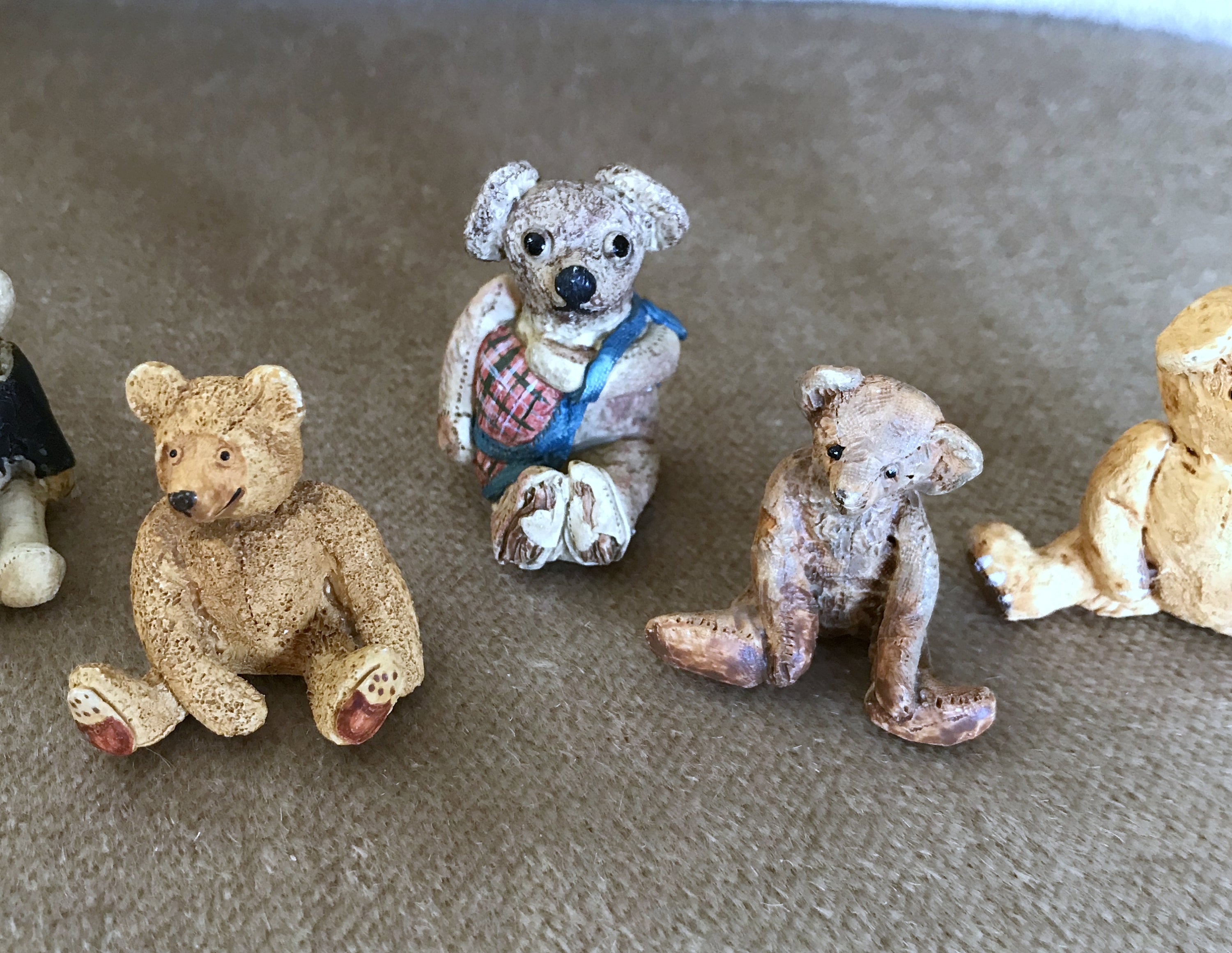 Vintage Peter Fagan Teddy Bear Set 6 Pieces 1:12th Scale Figure 90s ...