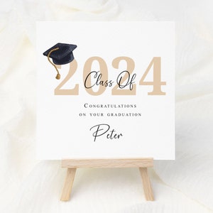 Personalised Graduation Card, Graduation Card, Class of 2024, - Etsy