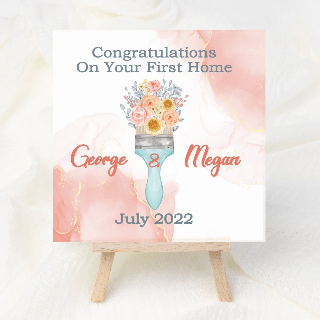First Home Card, New House Card, House Warming Card, Happy New Home ...