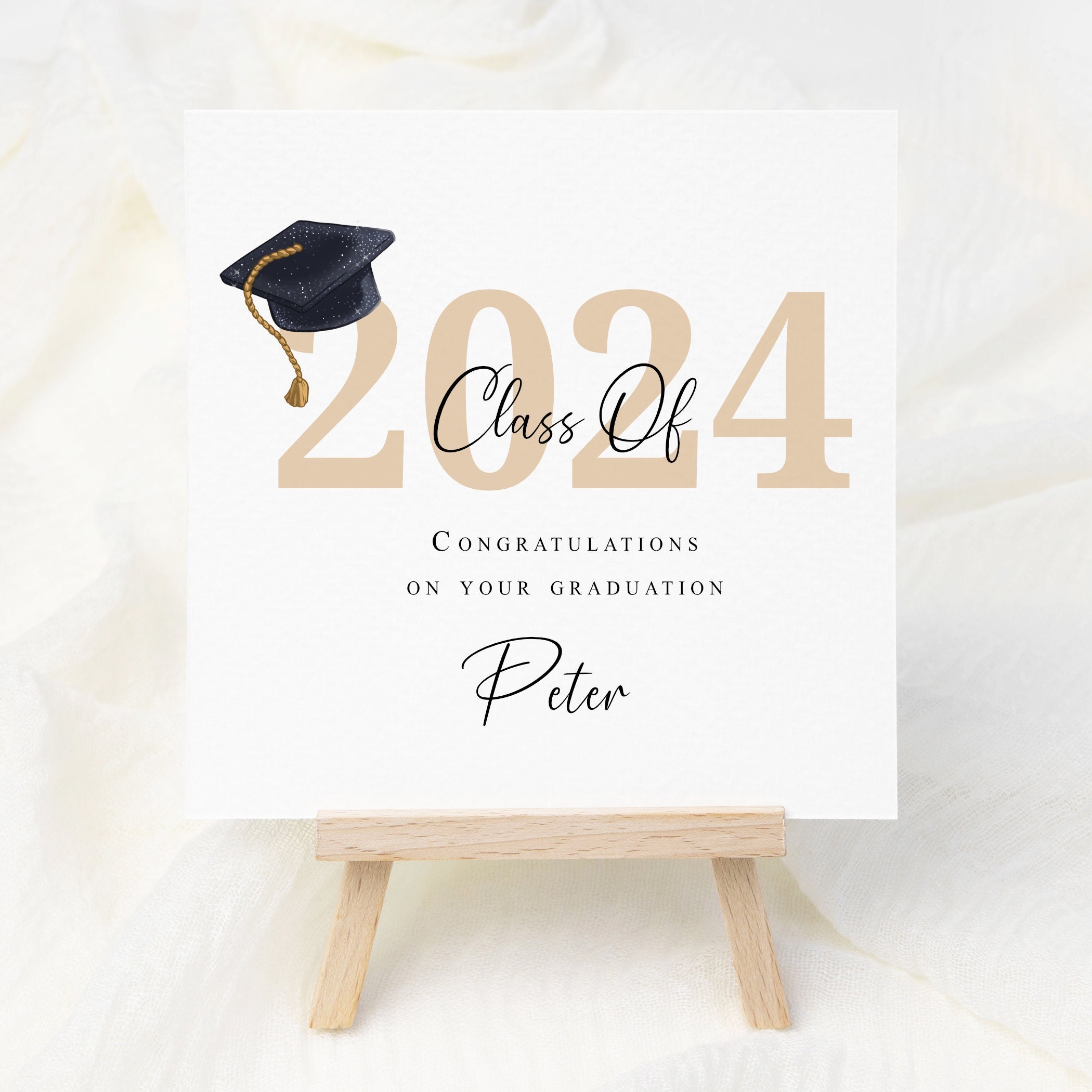 Personalised Graduation Card, Graduation Card, Class of 2024, - Etsy