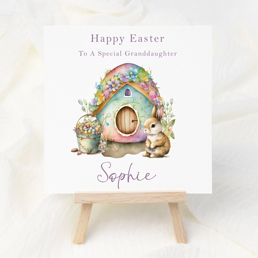Personalised Easter Card, Happy Easter Card, Daughter Easter Card ...