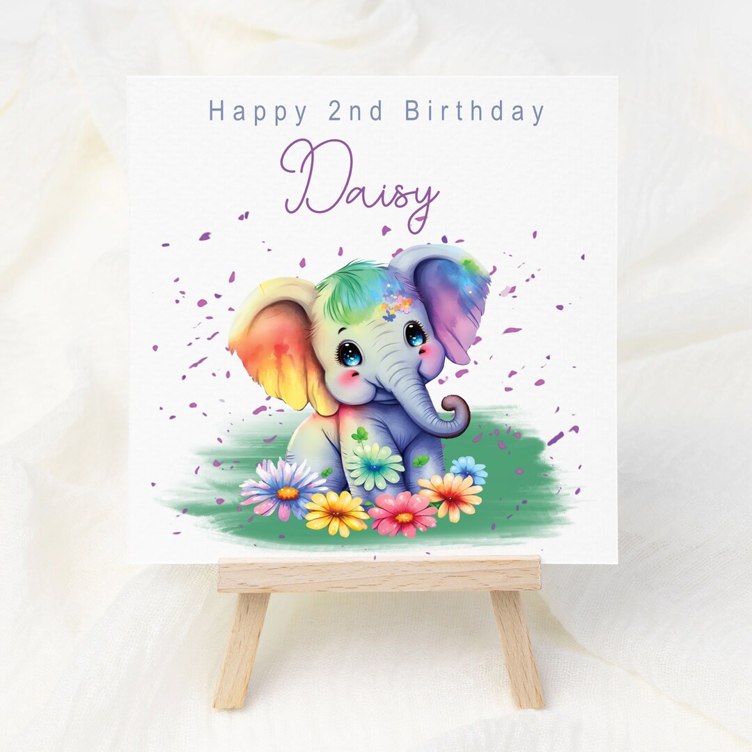 Personalised Birthday Card For A Child 1st Birthday 2nd Etsy Personalised Birthday Card For A Child 1st Birthday 2nd Etsy