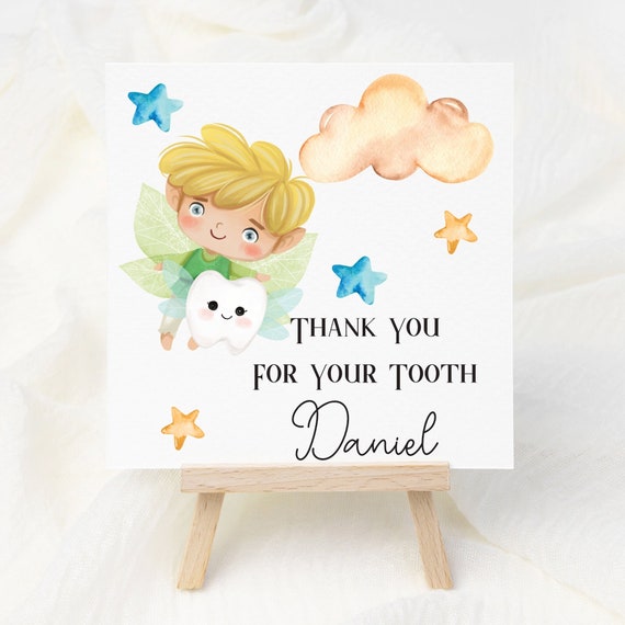 Card From the Tooth Fairy Tooth Fairy Card Personalised - Etsy