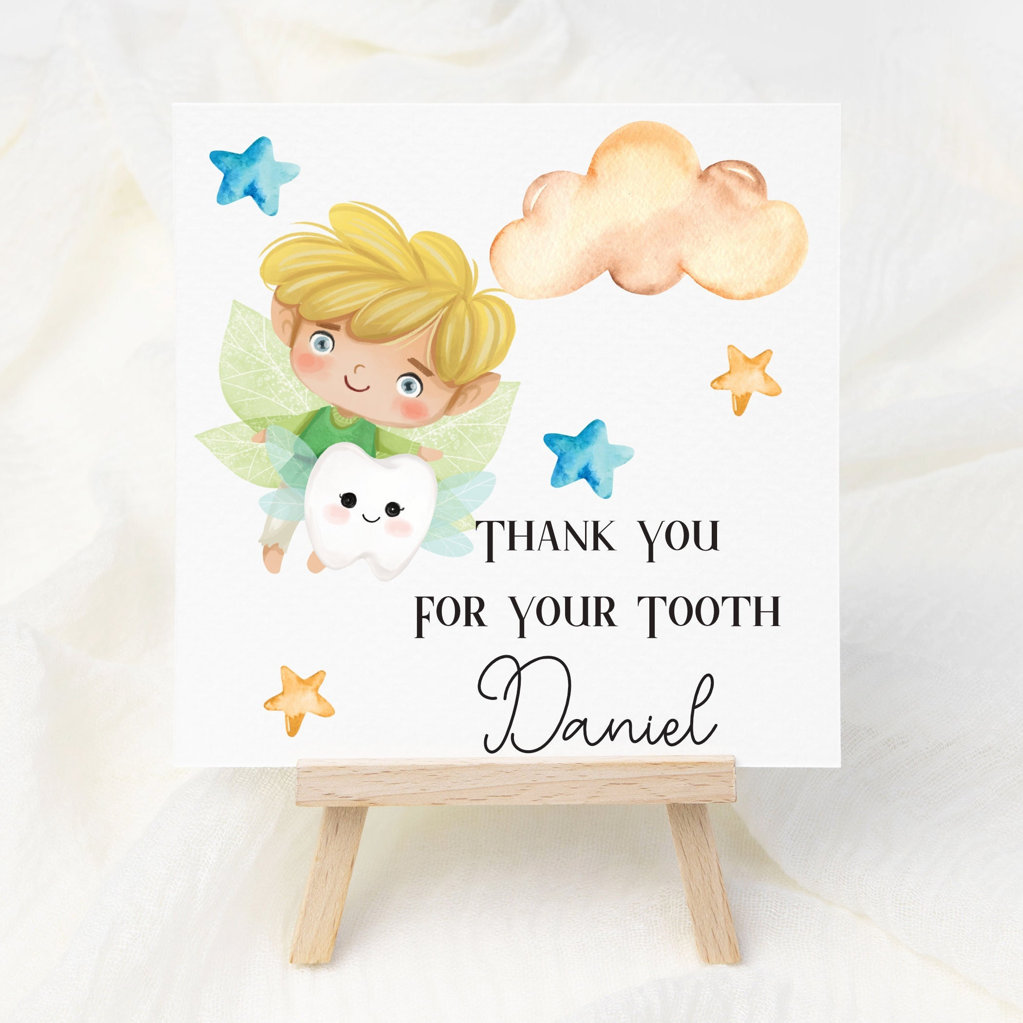 Card From the Tooth Fairy, Tooth Fairy Card, Personalised Tooth Fairy ...