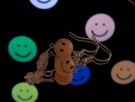 Peach Smiley Face | Etsy