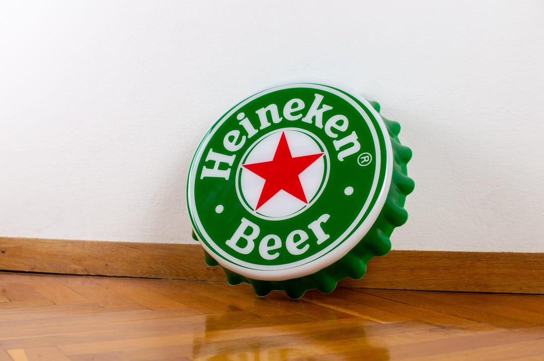 Original Heineken Sign | Retro Modern Advertising Wall Plaque | 90’s ...
