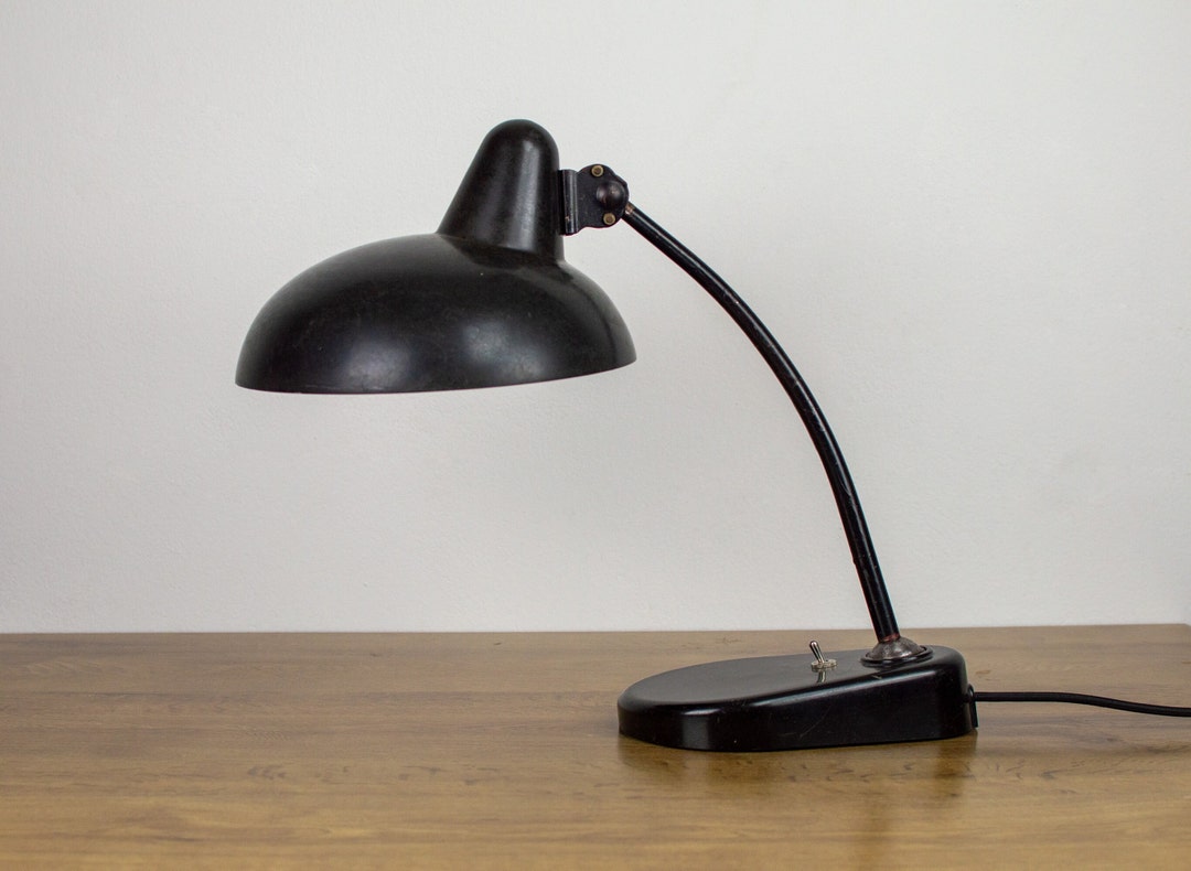 Vintage Bauhaus Desk Lamp | Antique Table Lighting | Mid-century Modern ...