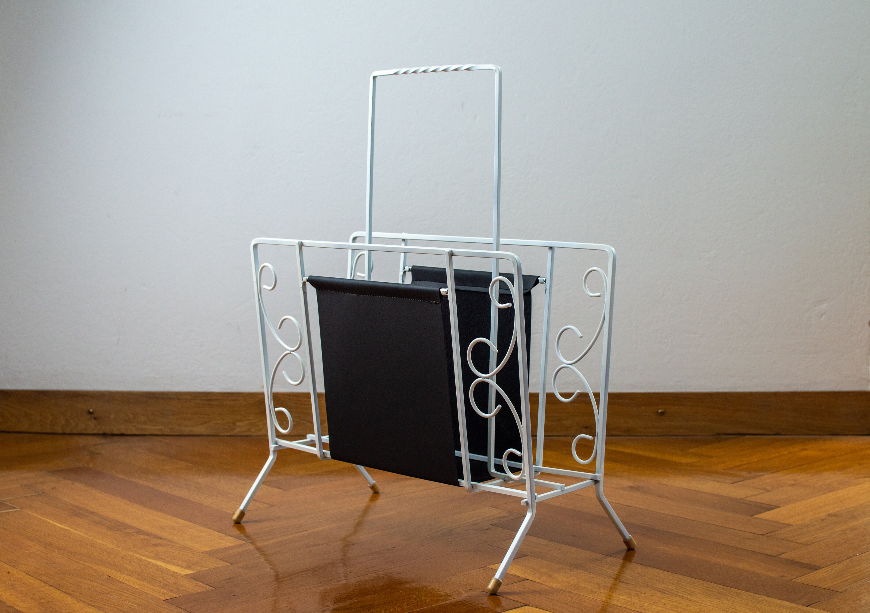 60s Newspaper Stand Vintage Magazine Holder Mid-century Magazine Rack ...