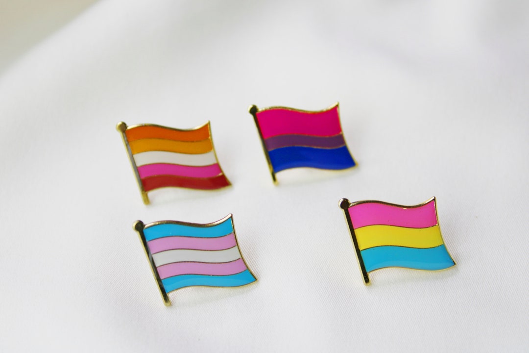 LGBTQIA+ Flag Pin | Transgender Pin | Feminism | Ally Pin | Progress ...