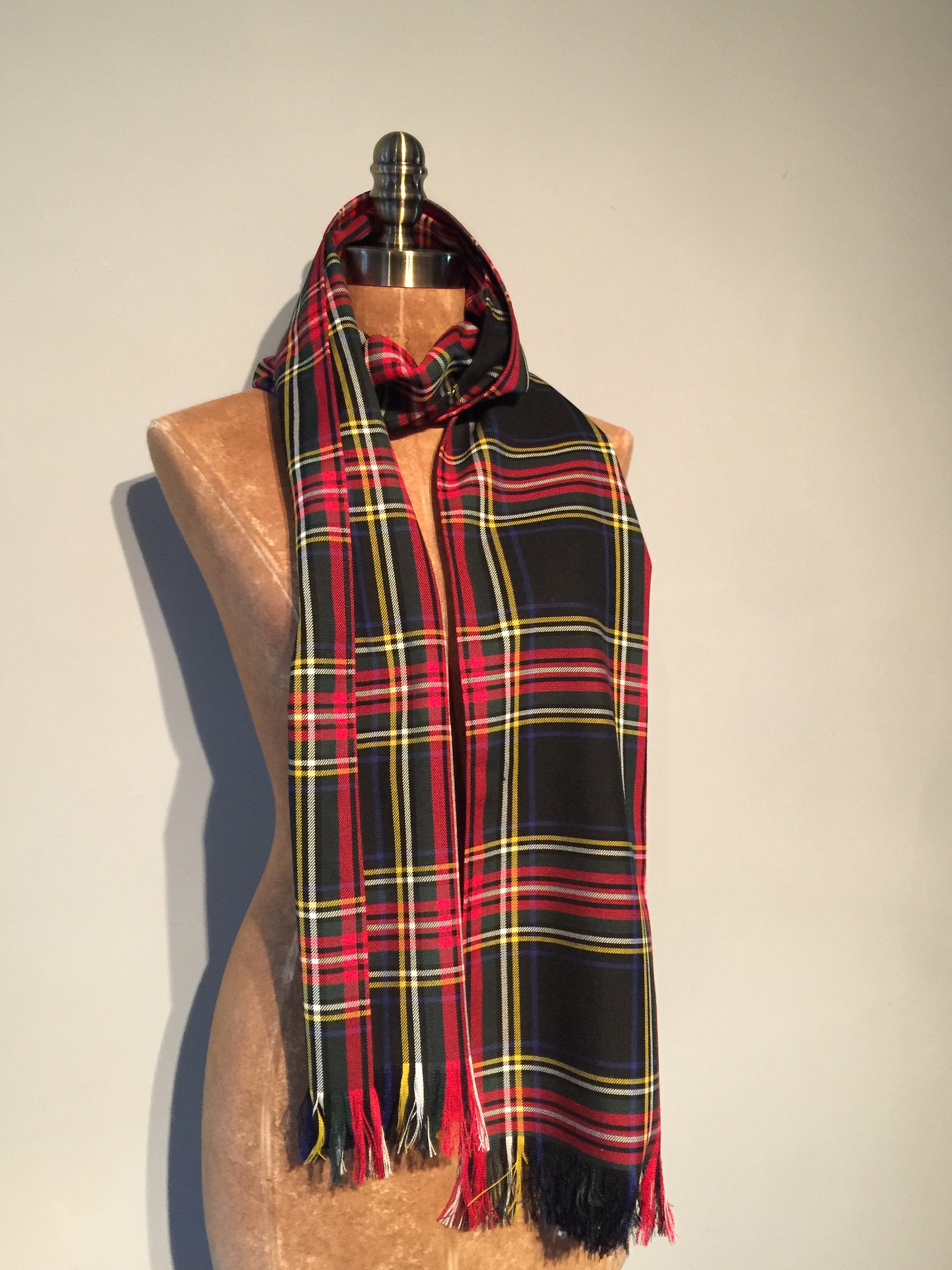 Tartan Stole Scarf Sash in 80+ Authentic Tartans - NON WOOL - 200 Cm ...